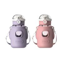 china Stocked School Leakproof Tritan Drink Water Bottle with Straw Lids Reusable