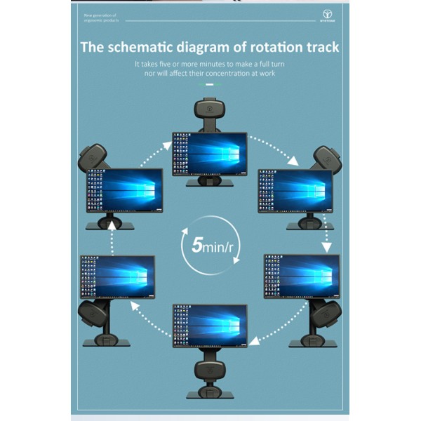 Quality Automatic Rotation Laptop Stand Ergonomics Move Unconsciously for sale