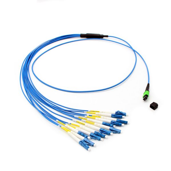Quality SENKO Optical Fiber Patch Cord Standard Loss SM G657A MPO-LC UPC Fanout 2.0mm Fiber Optic Trunk Cable for sale