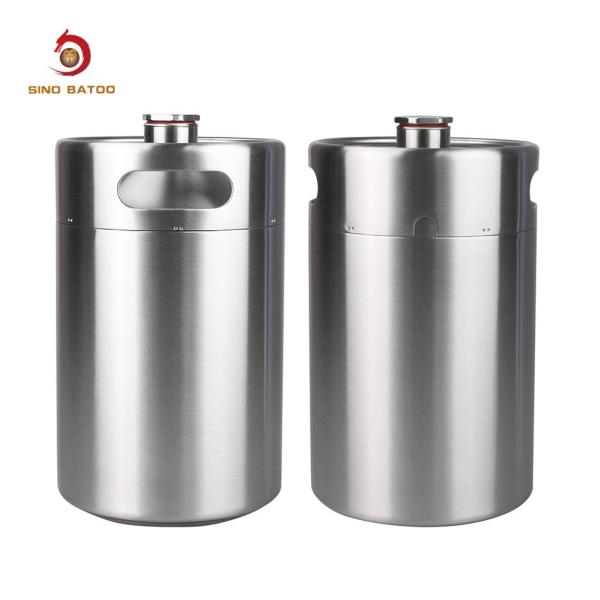 Quality 4 Litre Double Wall Insulated Mini Keg , 304 Stainless Steel Beer Keg for sale
