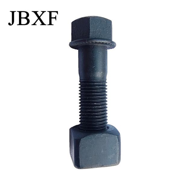 Quality M8-M36 Carbon Steel Track Shoe Bolt And Nut Hot Punch Cold Punch With Black Oxide Surface Treatment for sale