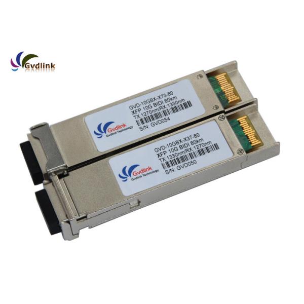 Quality XFP-10G-BX80D-I Compatible 1270nm Bidi Optical Transceiver for sale