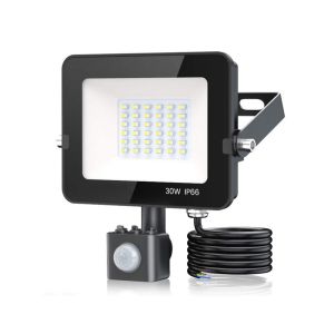 Quality Outside Motion Sensor PIR LED Flood Lights Driverless Waterproof IP66 SMD2835 for sale
