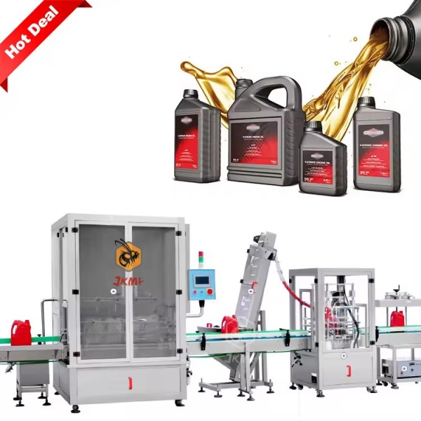 Quality High Speed Automatic 1L 3L 5L Engine Motor Oil Bottle Filling Machine Car Lubricant Oil Bottle Filling Packing Machine for sale