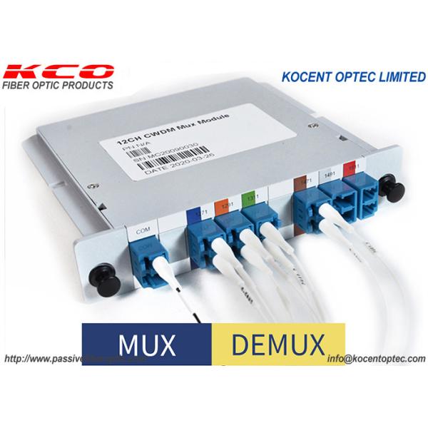 Quality 6CH 6channels CWDM Passive Fiber Optic Multiplexer LC UPC Duplex GLC Type for sale