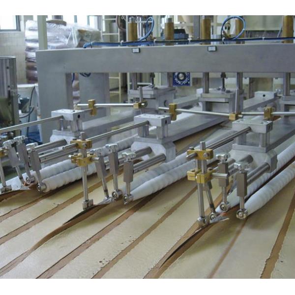 Quality Commercial Swiss Roll Production Line , Cake Making Equipment For Jam Filled for sale
