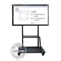 Quality Shool Meeting Room 86 Inch 3840*2160 4K Electronic IR Interactive Touch Screen Smart Whiteboard for sale