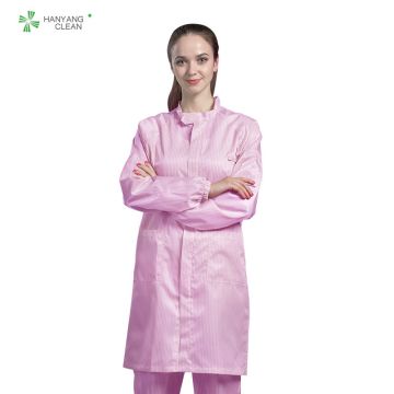 Quality ESD antistatic lint-free and dust-proof polyester lab coat and smock for the for sale