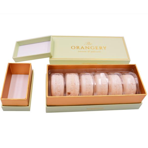 Quality Custom Two Pieces Lid And Base Cardboard Macaron Gift Box Luxury for sale
