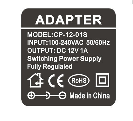 Quality 12V DC Power Adapter for CCTV LED Overvolt and Short Circuit Protection for sale