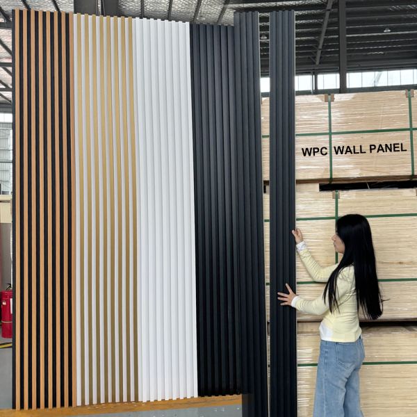 Quality Modern WPC Grille Wall Panel High Great Wall Panels for Interior Living Room for sale