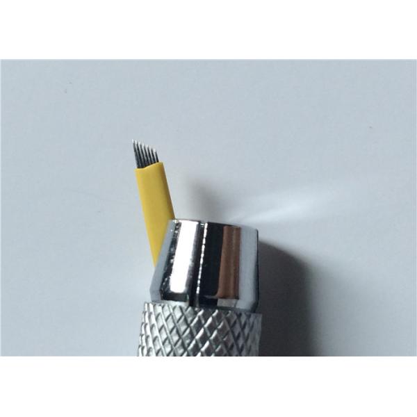 Quality 0.25mm 7 Pins Eyebrow 3D Microblading Needles Stainless Steel For Permanent Makeup for sale