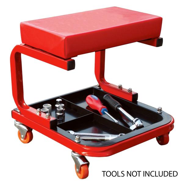 Quality Padded Heavy Duty Adjustable Mechanic's Roller Seat for sale
