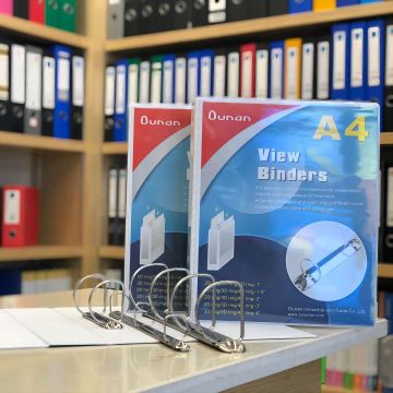 Quality Customized Logo A4 3 Ring Binder File Folder with 5.6cm Back Width and Durable for sale