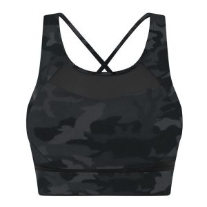 Quality Camouflage Mesh High Impact Adjustable Sports Bra Fast Dry for sale