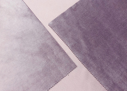 Quality 240GSM Micro Velvet Fabric / 100 Percent Polyester Lavender Velvet Fabric for sale