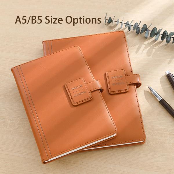 Quality High End PU Leather Notebook Journal Set With Match Pen Brass Bookmarks for sale