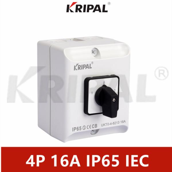 Quality 16A 4 Pole IP65 230-440V Industry Changeover Switch RoHS Standard​ for sale