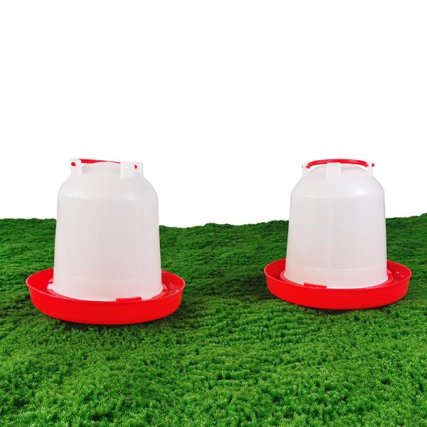 Quality Convenient Bottom Water Filled Version Plastic Poultry Drinker Anti Drip Watering System 5 L Capacity for sale