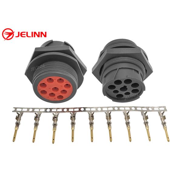 Quality Threaded Type 1 Deutsch 9 Pin J1939 Male Plug Connector with 9 Pins for sale