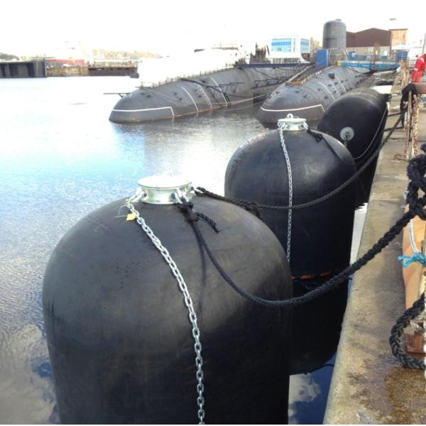 Quality 3.3m*6.5m Pneumatic Rubber Floating Hydro Submarine Fender for sale