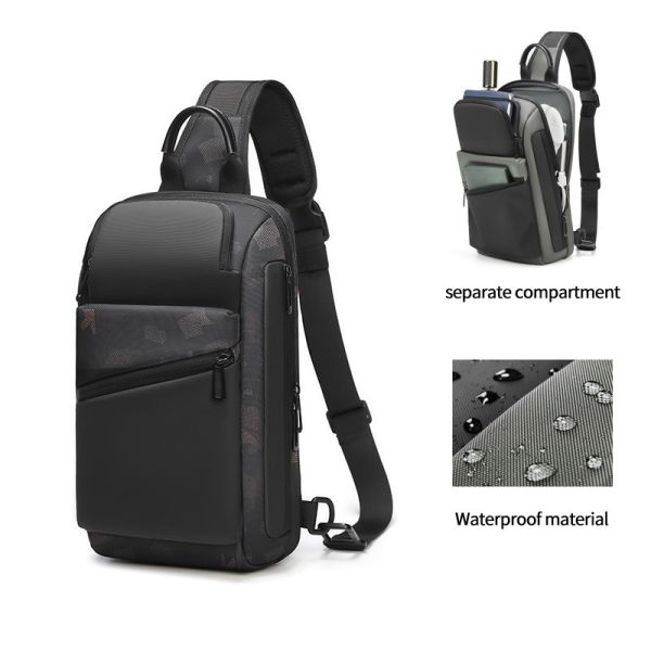 Quality MingLu New Multifunction Crossbody Men Bags Style Shoulder Bag Men Sling Single Chest Bag for Outdoor for sale