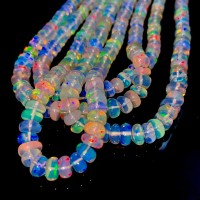 Quality CZX 16inch Opal Beads 3mm to 5mm Size Beads Round Shape Stone Multi Fire for sale