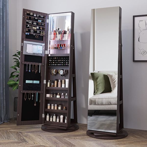 Quality Frameless Full Length Mirror Cabinet Rectangle Wood Mirror Cabinet Customized for sale