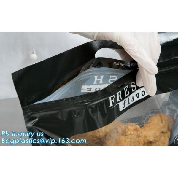Quality Anti Fog Function Plastic Zipper Roasted Chicken Packaging Bag, slide zipper hot chicken bags/ roasted chicken plastic p for sale