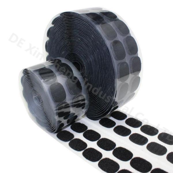 Quality Die Cutting Strong Sticky Self Adhesive Hook and Loop Dots Tape Roll For Wall for sale