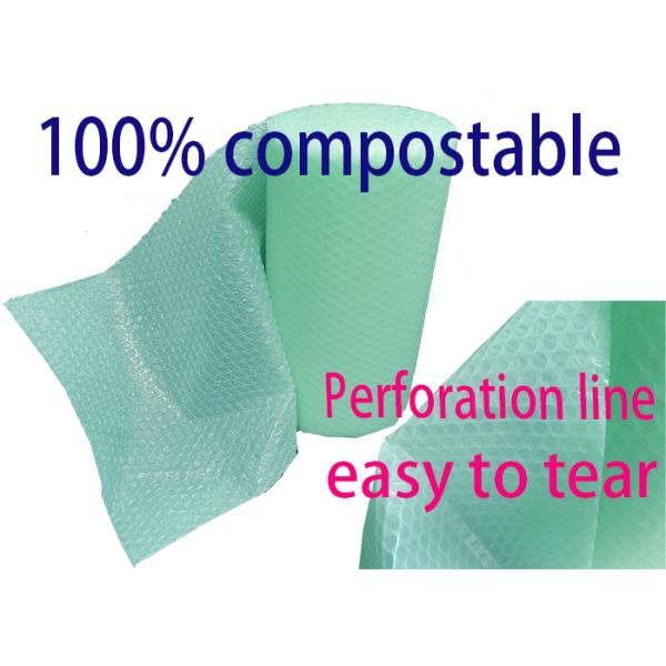 Quality 12x72FT PBAT Compostable Bubble Wrap 100% Biodegradable for sale