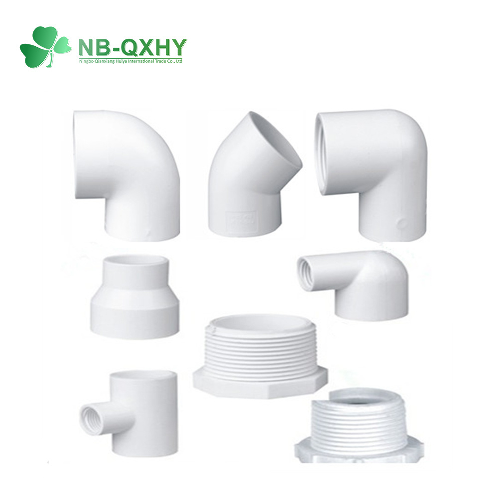 Sch40 Sch80 ASTM Water Supply Drain Plastic Plumping PVC UPVC CPVC Coupling Elbow Tee Pipe Fittings with Socket and Thread