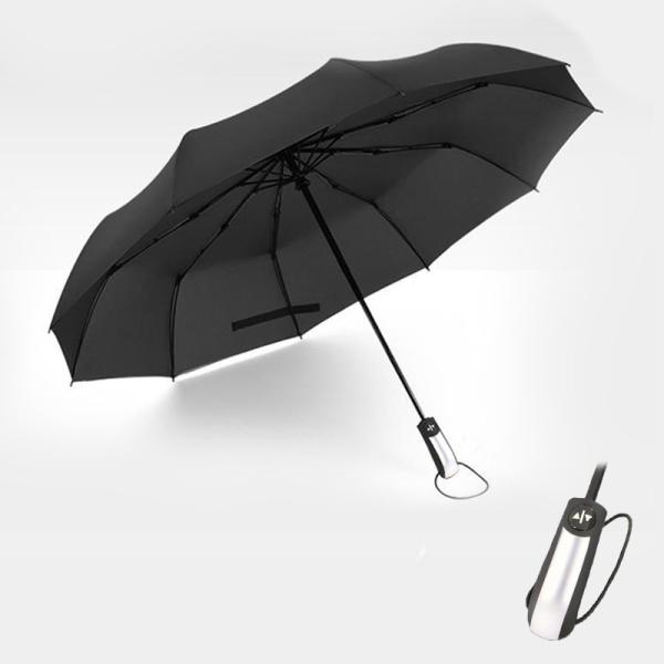 Quality Plastic Handle 23inch 10K 190T Pongee Automatic Folding Umbrella for School for sale