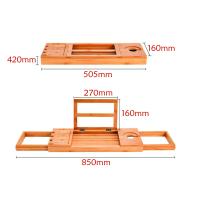 Quality Extra Large Expandable Bathtub Tray Laptop Ipad Holder 2 In 1 100% Bamboo for sale