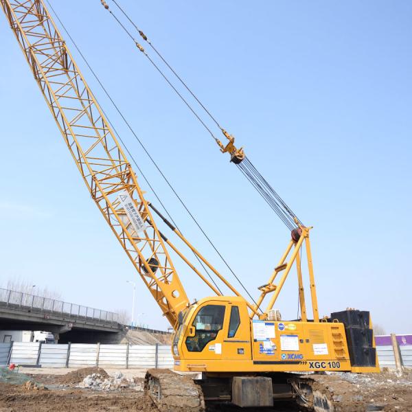 Quality XCMG Hydro Crawler Crane 100T Crawler Crane XGC100A 60m Boom Length for sale