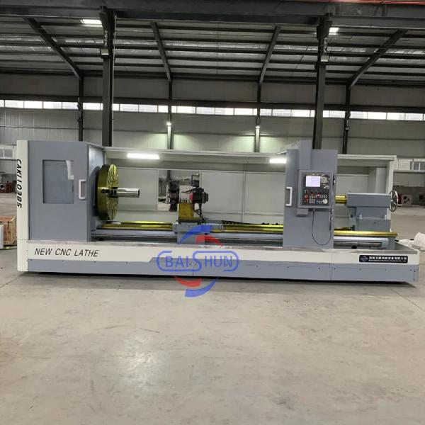 Quality Heavy Duty CNC Flat Bed Lathe Machine 1000mm Workpiece for sale