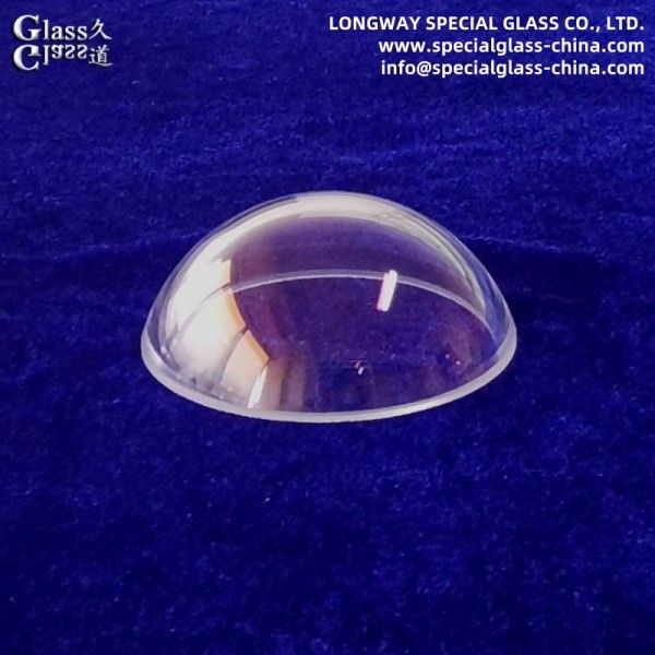 Quality OEM Anti-reflective Coating Optical Hemispherical Dome for CCTV Photography for sale