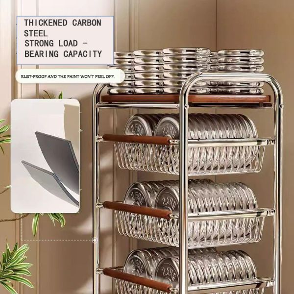 Quality Narrow Edge Snack Storage Rack On The Side Of The Refrigerator Or Cabinet for sale