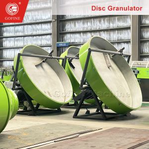 Quality Red Color Disc Granulator Machine For Organic Fertilizer Processing Plants for sale