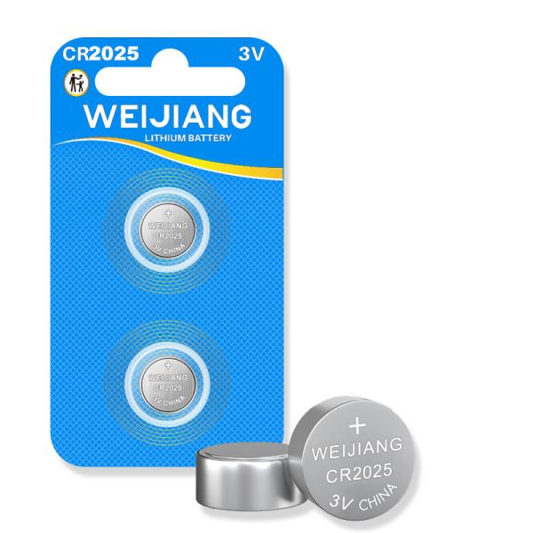 Quality MSDS ROSH 3 Volt Lithium Battery CR2025 Lithium Button Cell Battery 150mah for sale
