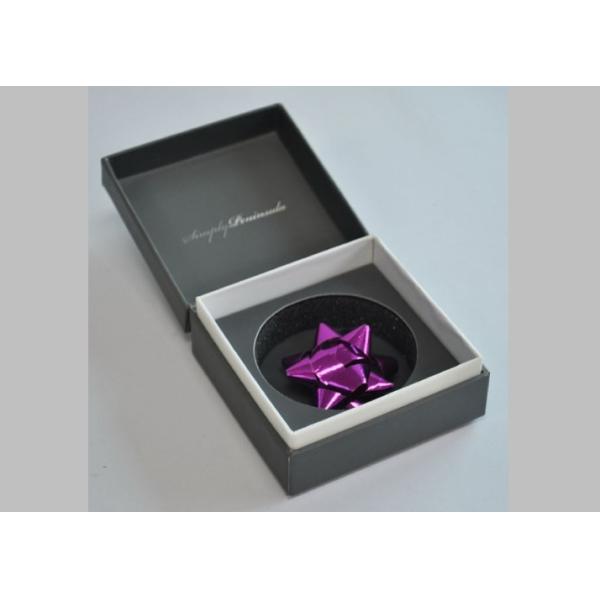 Quality Black Luxury Rigid Gift Boxes With Embossed Logo, Unique Printed Cardboard Gift for sale