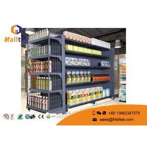 Quality Retail Store Supermarket Gondola Shelving Double Sided Metal Pegboard for sale