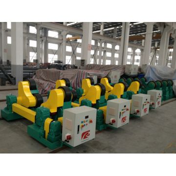 Quality 40T Self-aligned Welding Rotator With Polyurethane Roller / PU Wheel for sale
