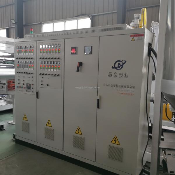Quality 10000 KG HDPE Geocell Extruder Production Line for PE Granules Geocell Making for sale