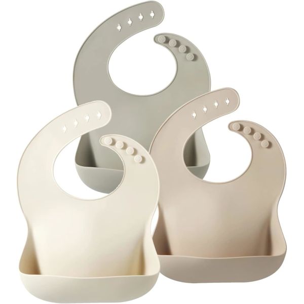 Quality Waterproof Silicone Bibs for Babies & Toddlers for sale