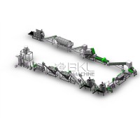 Quality Polyester Bottle 500kg/H PET Recycling Line 100ppm for sale