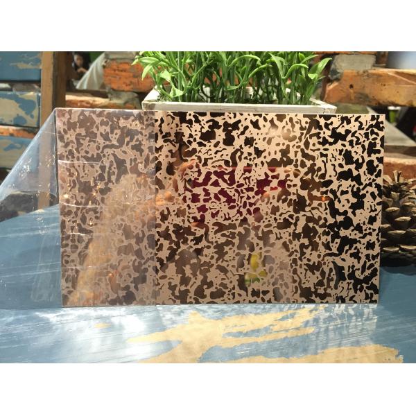 Quality High quality etched finish  1219*2438mm Bronze 304 stainless steel sheets for sale