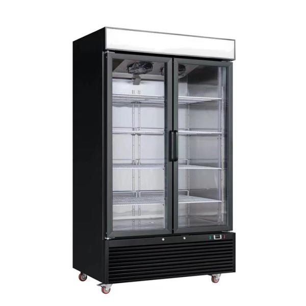 Quality Single Temperature 7A 2 Glass Door Freezer Merchandiser 110V 60HZ for sale