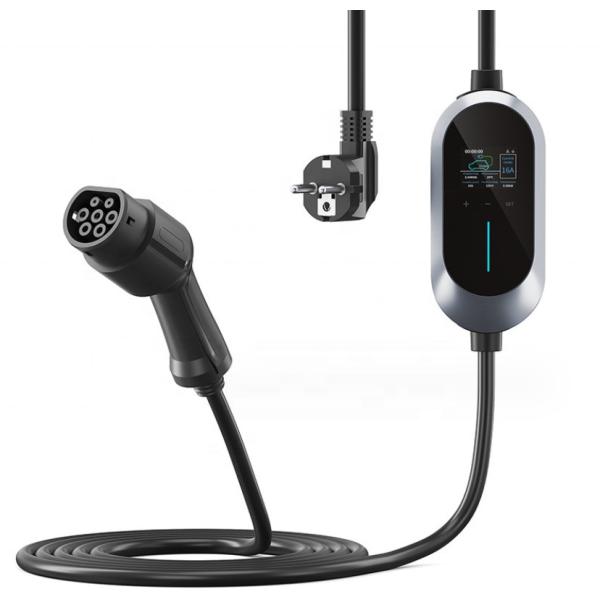 Quality Portable Mobile Mode2 EV Charger Charging Station 16A 250V Charging Cable ABS for sale
