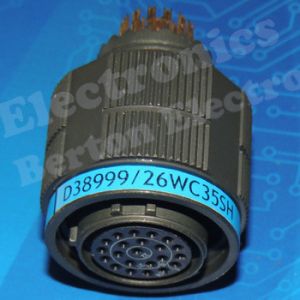 Quality D38999/26WC35H is a 22-position, pin-type (male) circular connector compliant for sale